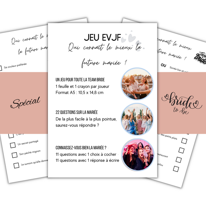 Jeu numérique EVJF : Qui connaît le mieux la mariée ? – Réussir son mariage